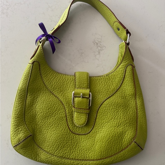 Michael Kors | Bags | Lime Green Leather Hobo Bag | Poshmark